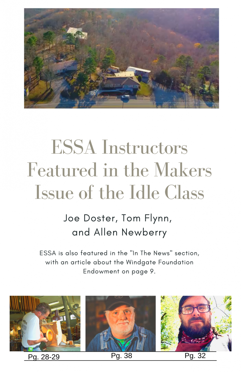 ESSA Instructors Appear in the Makers Issue of The Idle Class | Eureka ...
